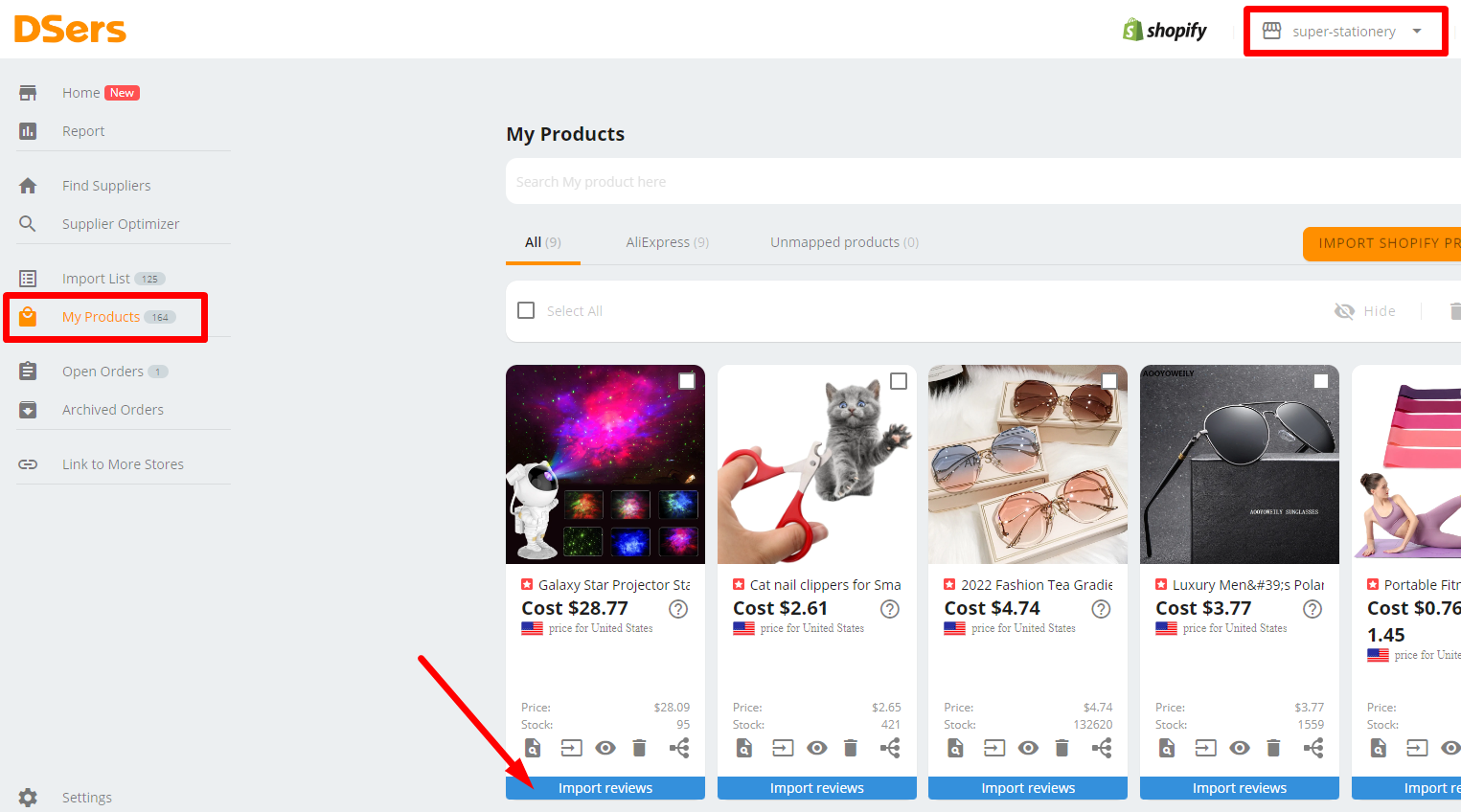 How to import reviews in DSers - Opinew Help